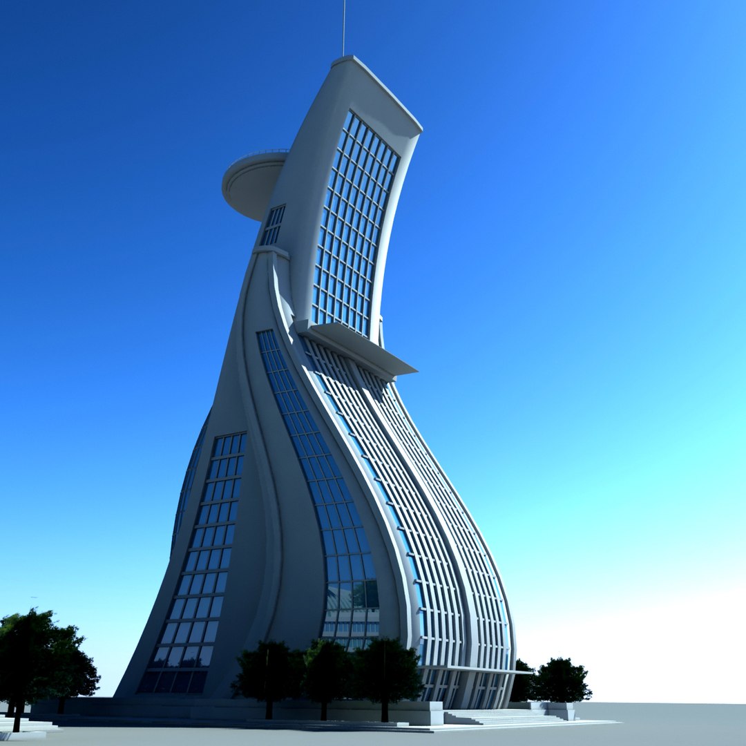 3d Model Modern Building Set01