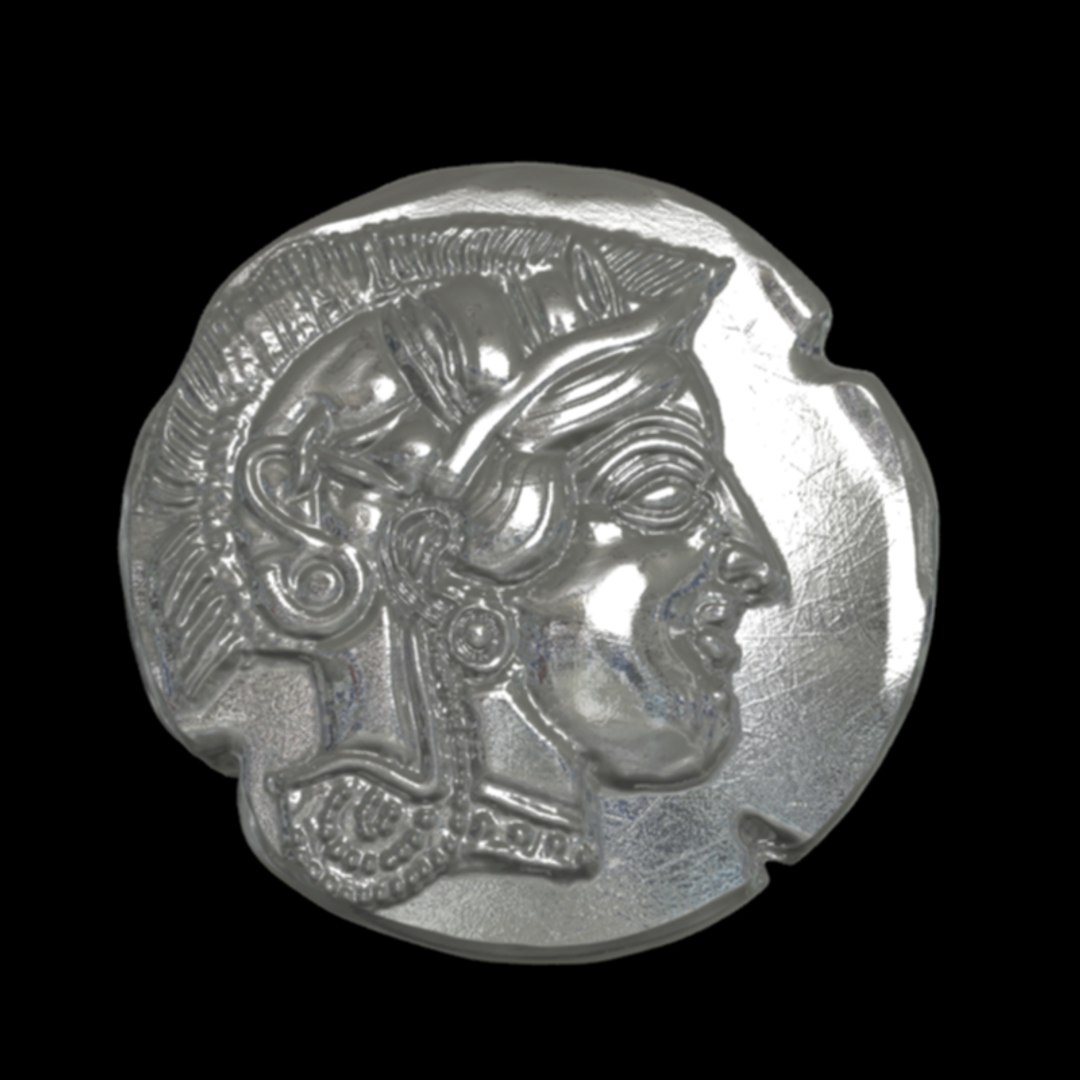 3D Model Coin Print Athena - TurboSquid 1233139