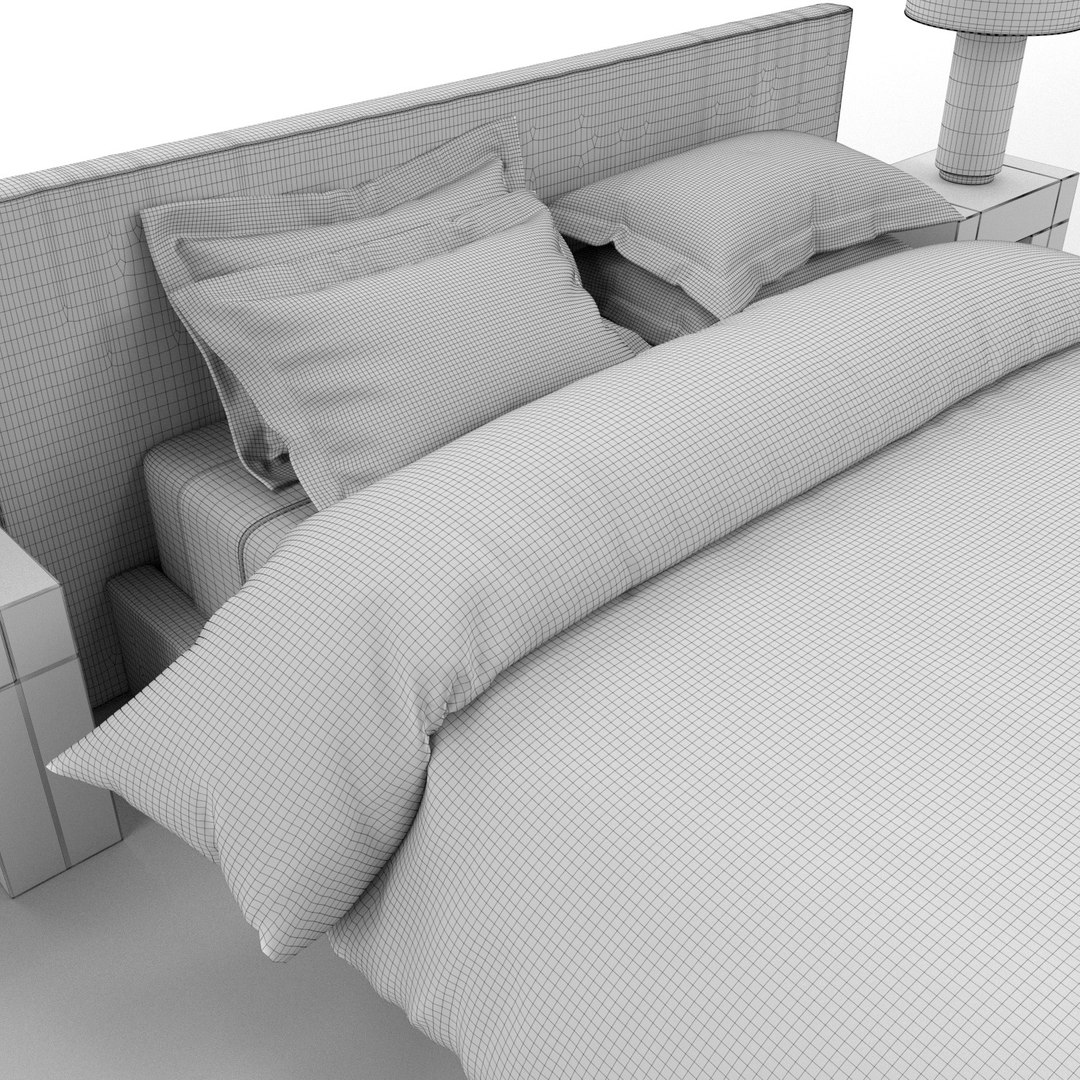Modern Bedroom 3d Model Turbosquid 1368100