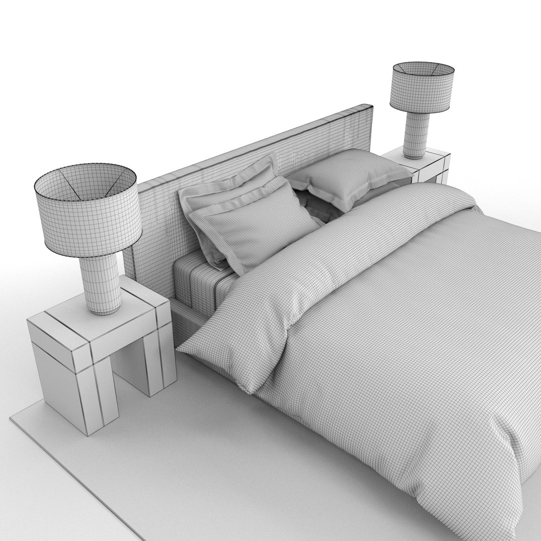 Modern Bedroom 3d Model Turbosquid 1368100