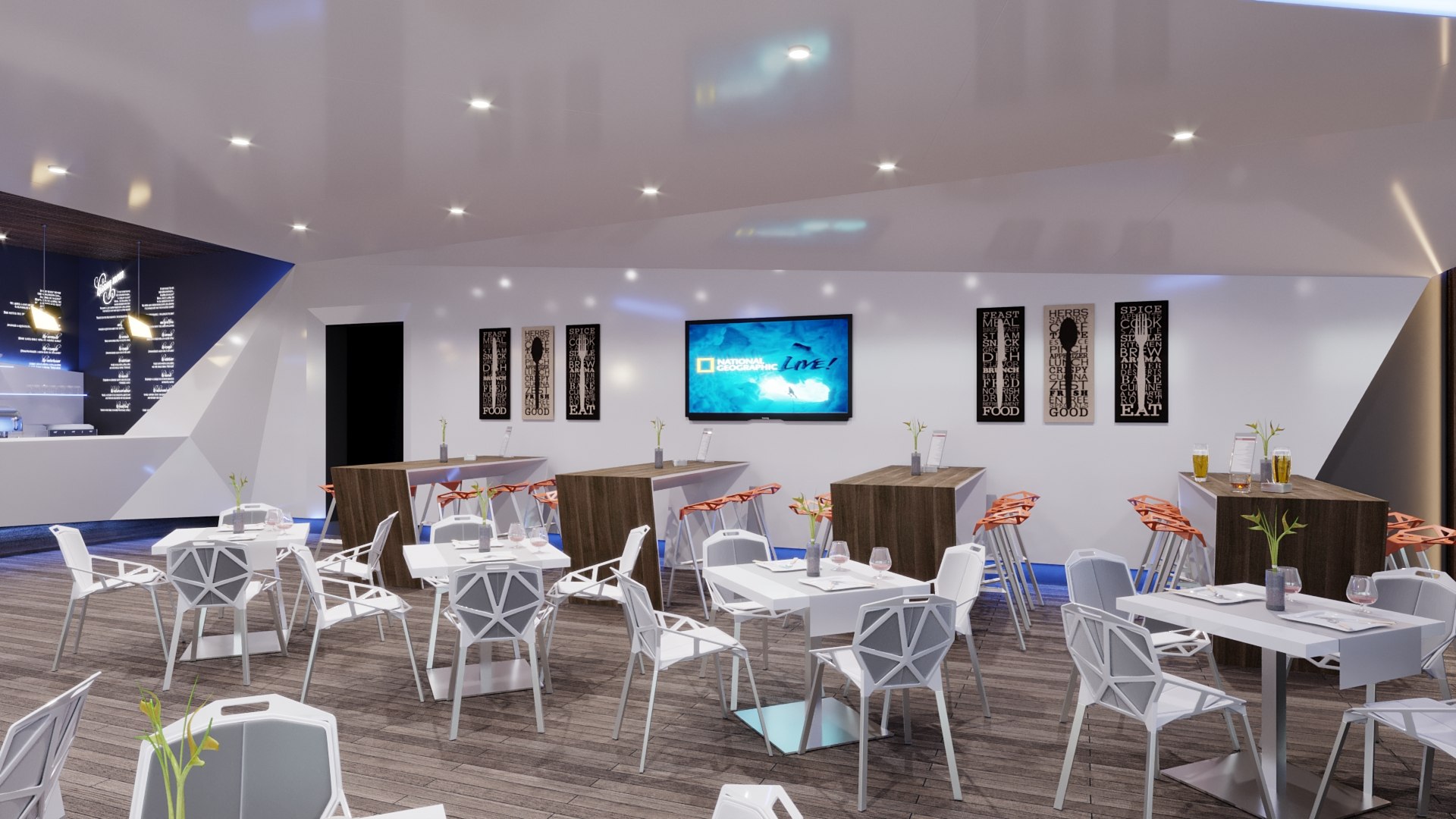 Interior Modern Lounge 3D - TurboSquid 1919906