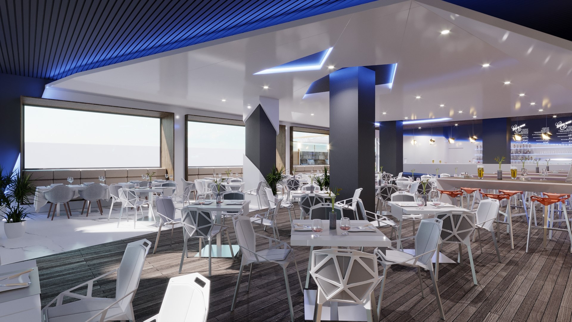 Interior Modern Lounge 3D - TurboSquid 1919906