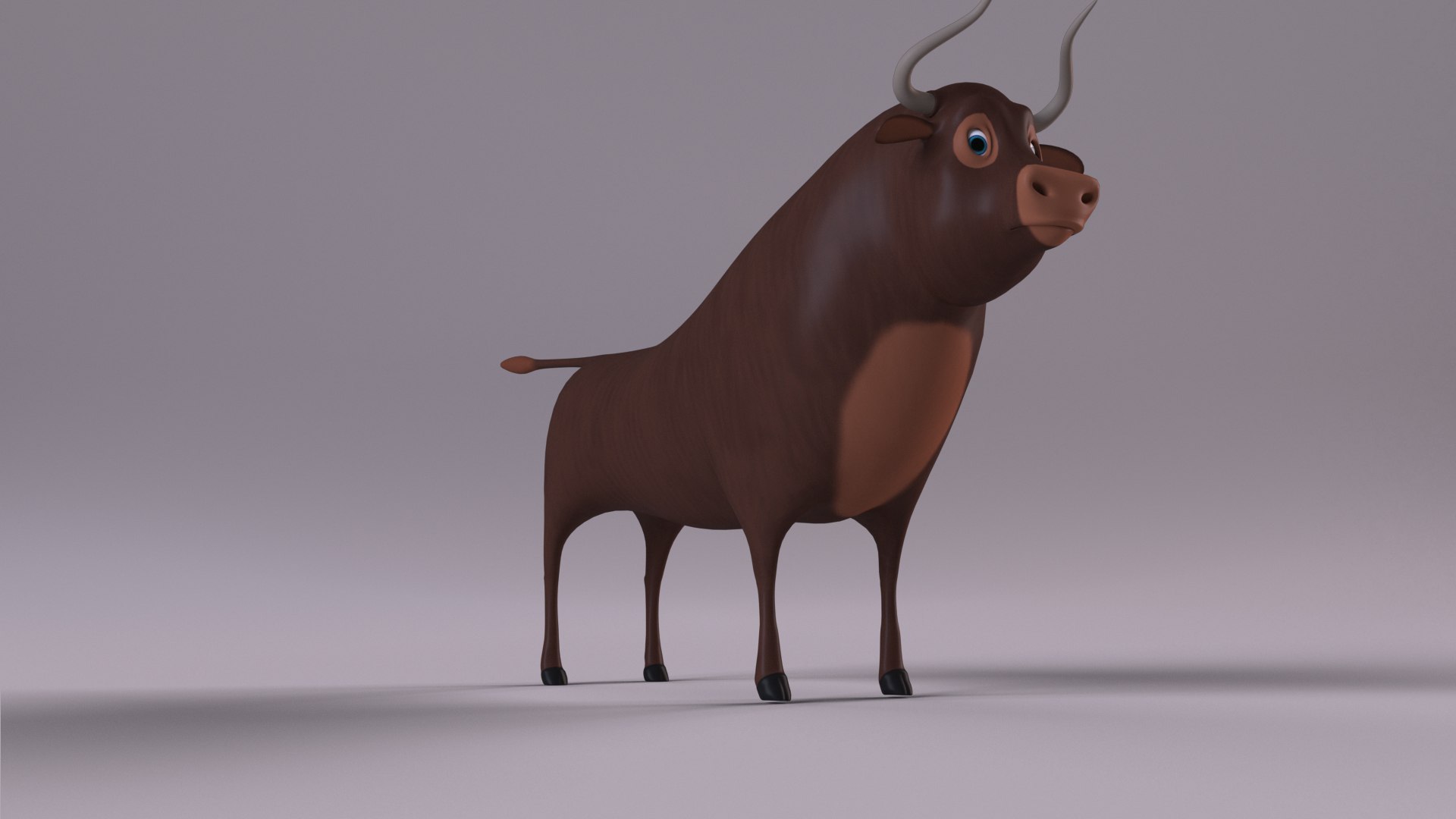 3D Cartoon Bull Rigged - TurboSquid 1853145