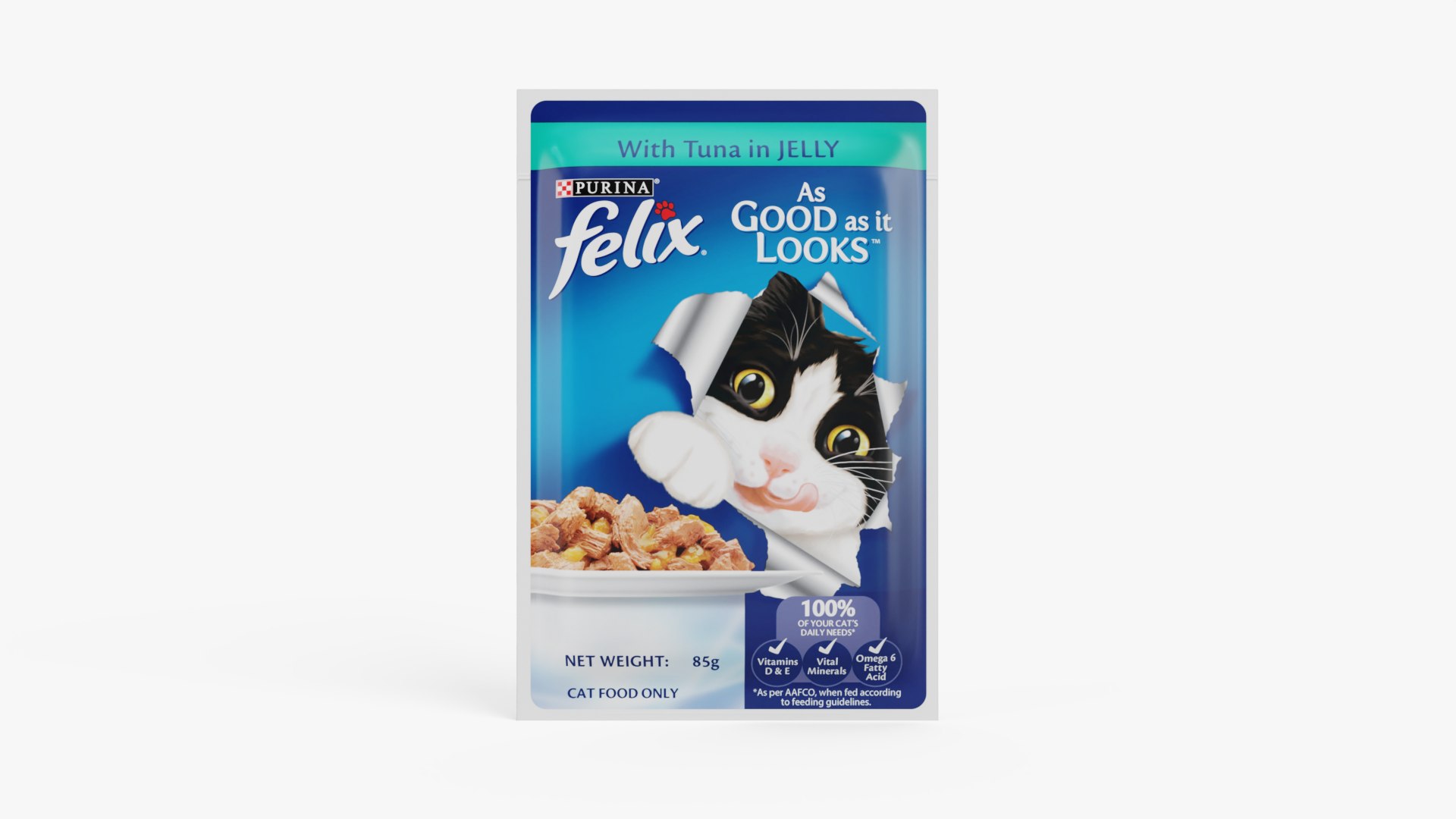 3D Purina Felix Cat Food Tuna - TurboSquid 2183882
