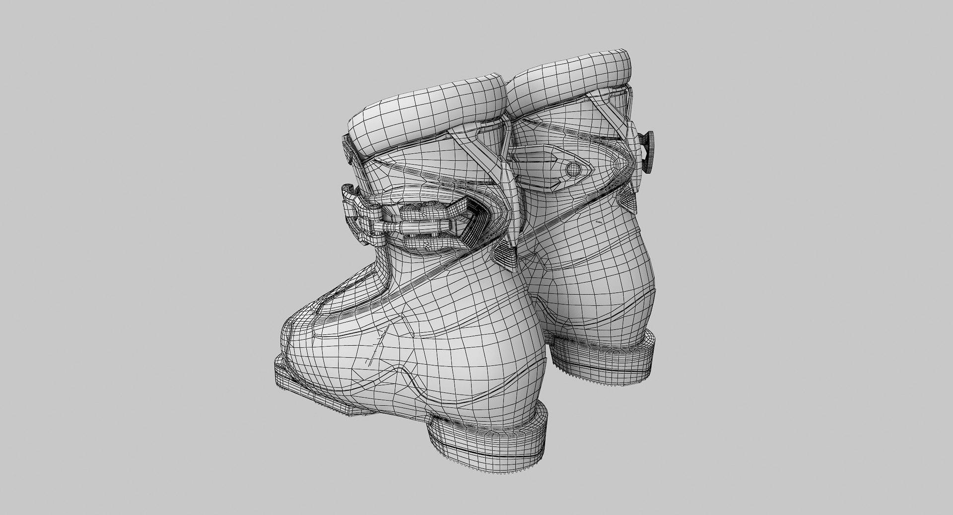 3D Alpine Ski Boots Model - TurboSquid 1354247