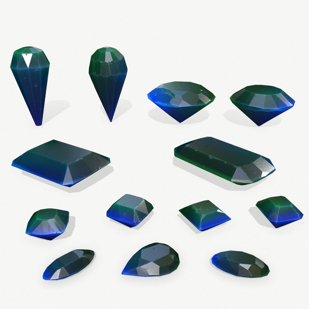 Gem Set 3D - TurboSquid 1874193