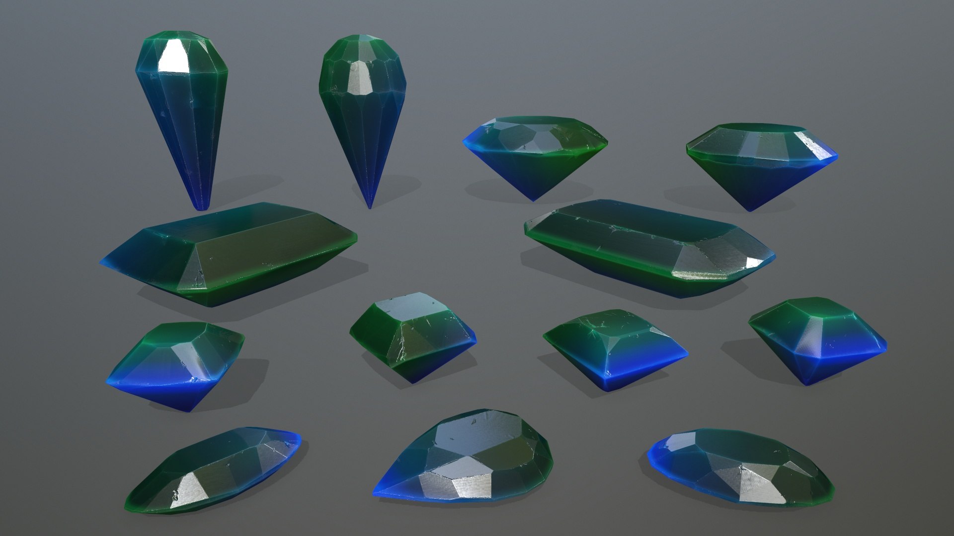 Gem Set 3D - TurboSquid 1874193