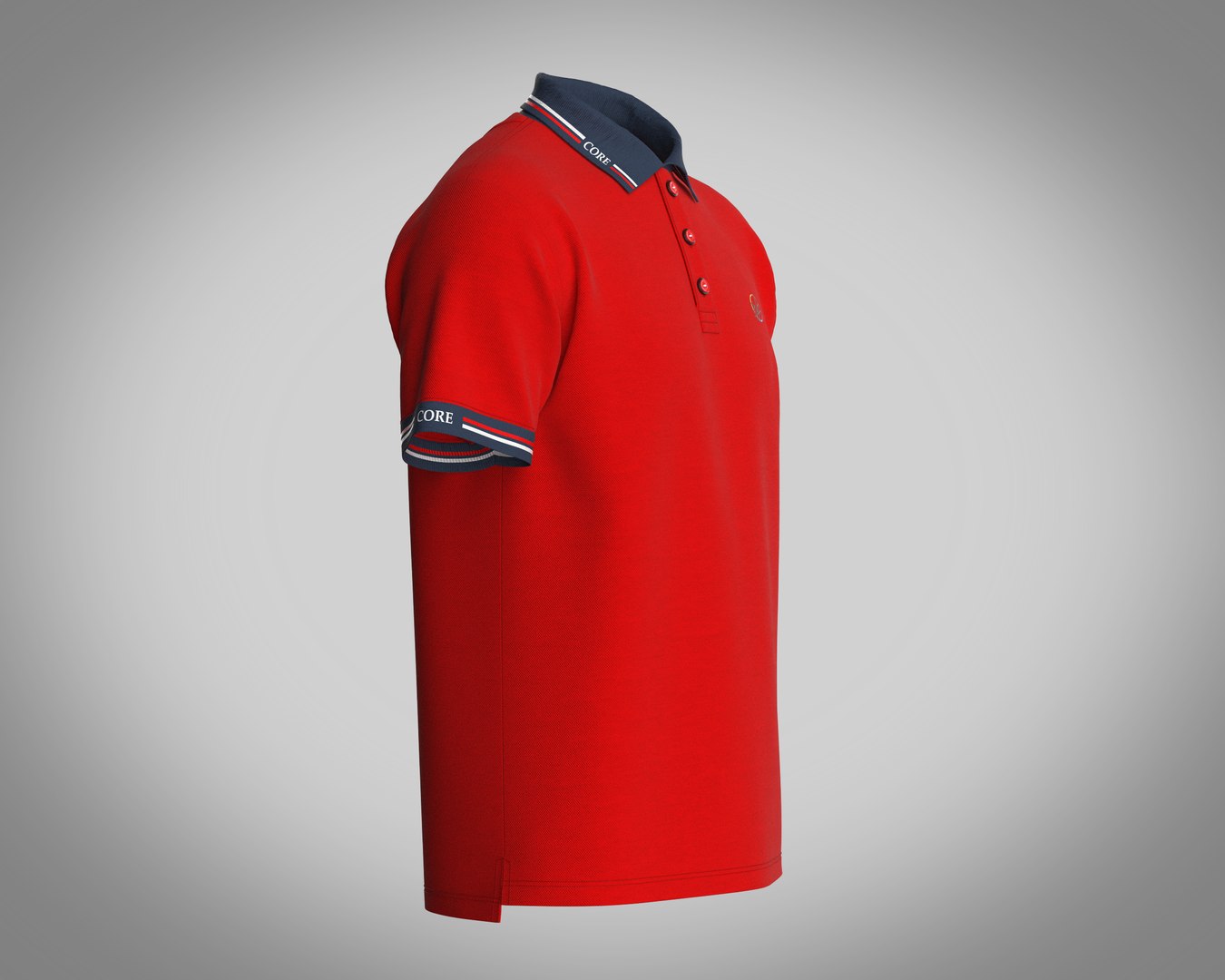 3D Mens Polo Shirt-Core - TurboSquid 1973915