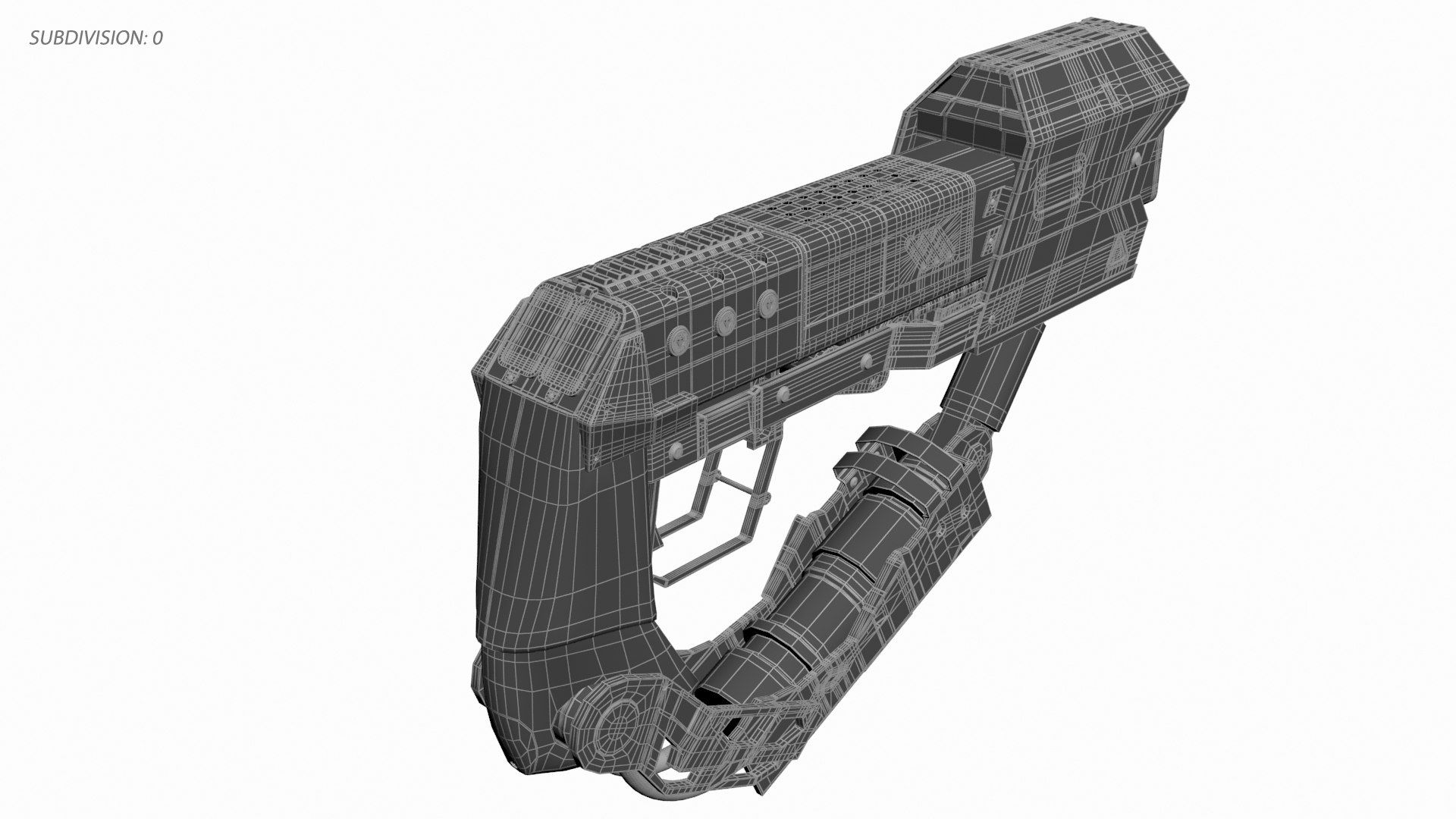 Sci-fi gun 3D model - TurboSquid 1695166