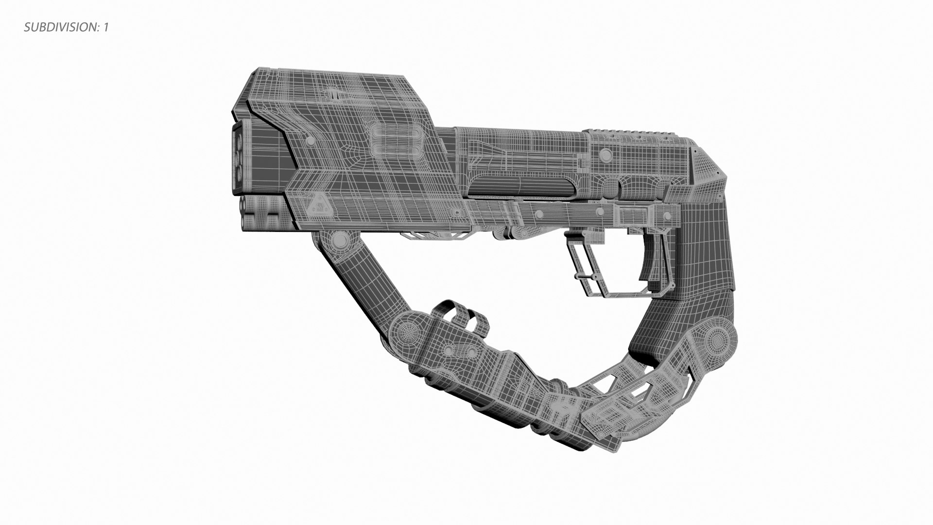 Sci-fi gun 3D model - TurboSquid 1695166
