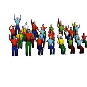 Animated Crowd 3D Models For Download | TurboSquid
