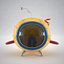 3d Stylized Cartoon Mini Submarine Model
