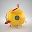3d Stylized Cartoon Mini Submarine Model