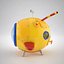 3d Stylized Cartoon Mini Submarine Model