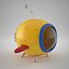 3d Stylized Cartoon Mini Submarine Model
