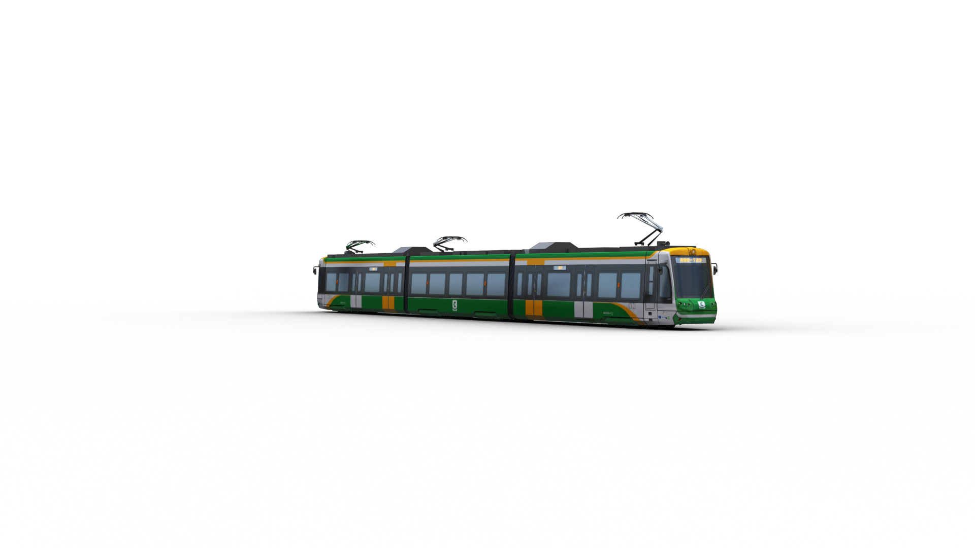 Low Poly Tram 16 Model - TurboSquid 1914174