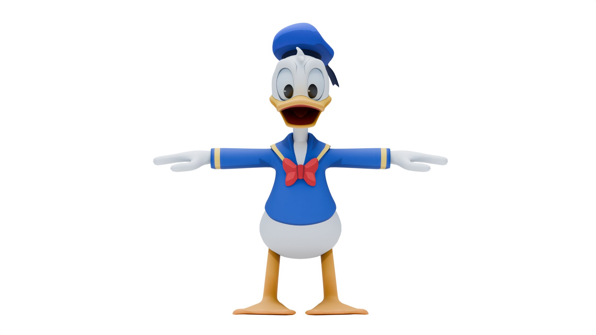 Donald Duck 3D Model - TurboSquid 2448852