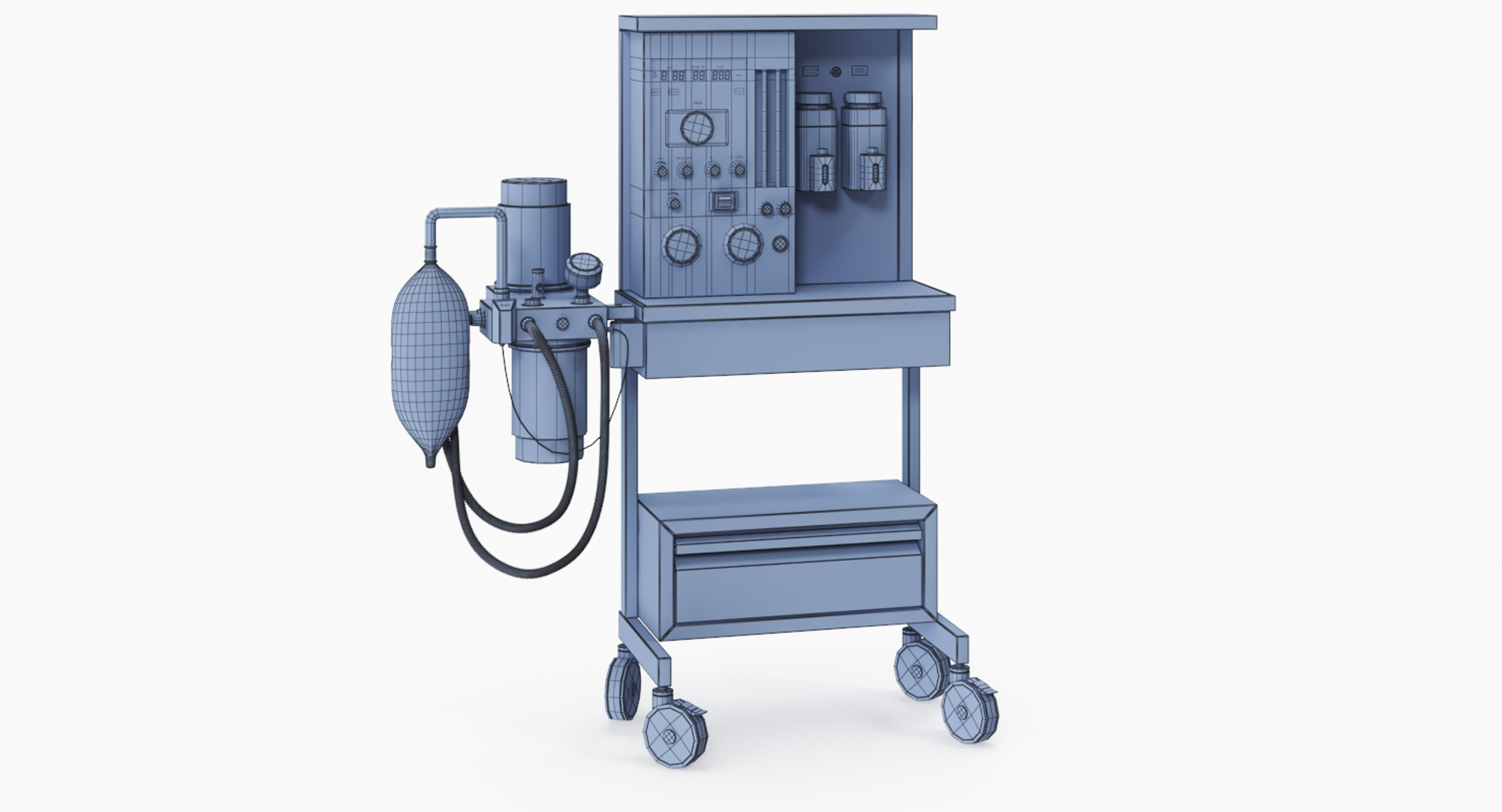 3D Model Anesthesia Machine Biomed 200 - TurboSquid 1323602