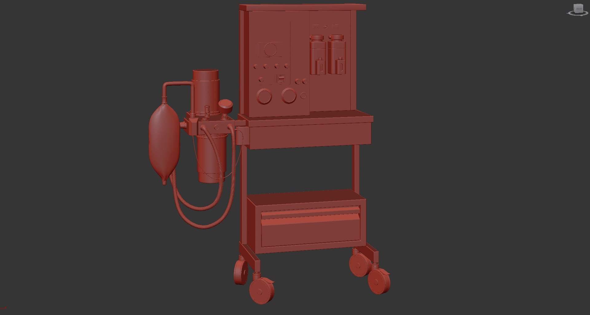 3D Model Anesthesia Machine Biomed 200 - TurboSquid 1323602