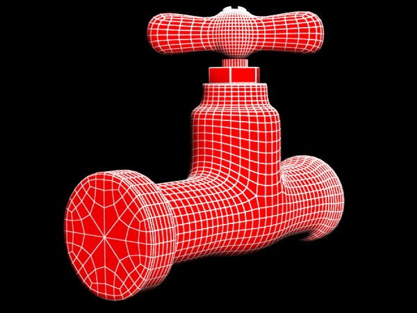 3d model valve