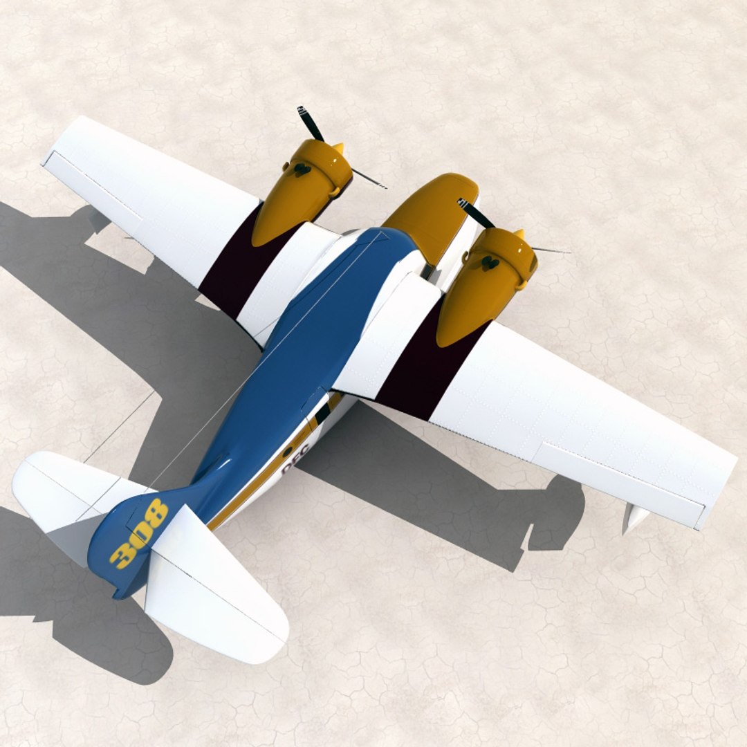 3d grumman goose amphibious aircraft model