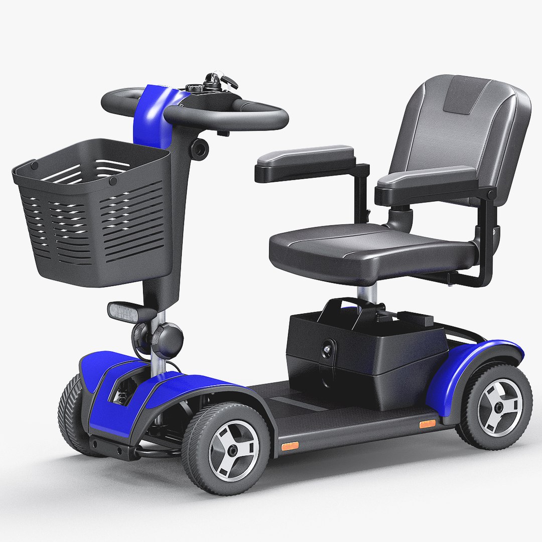 4-wheel mobility scooter 3D model - TurboSquid 1319009