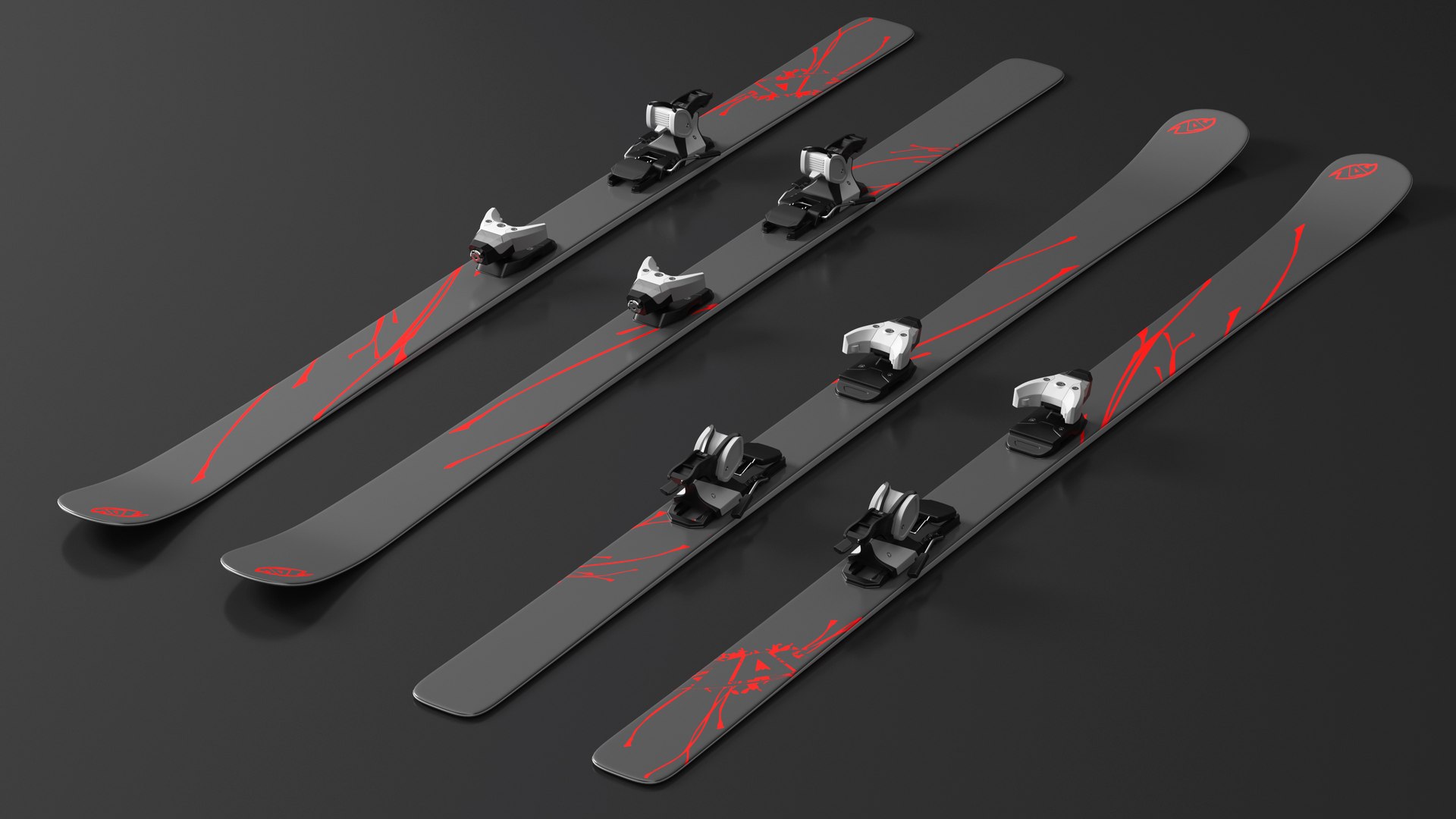 3D Model Snow Skis 4 - TurboSquid 2061168