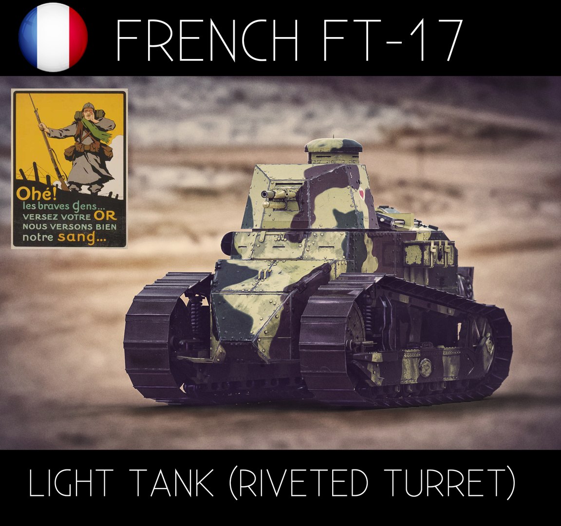 X Renault Ft17 Light Tank