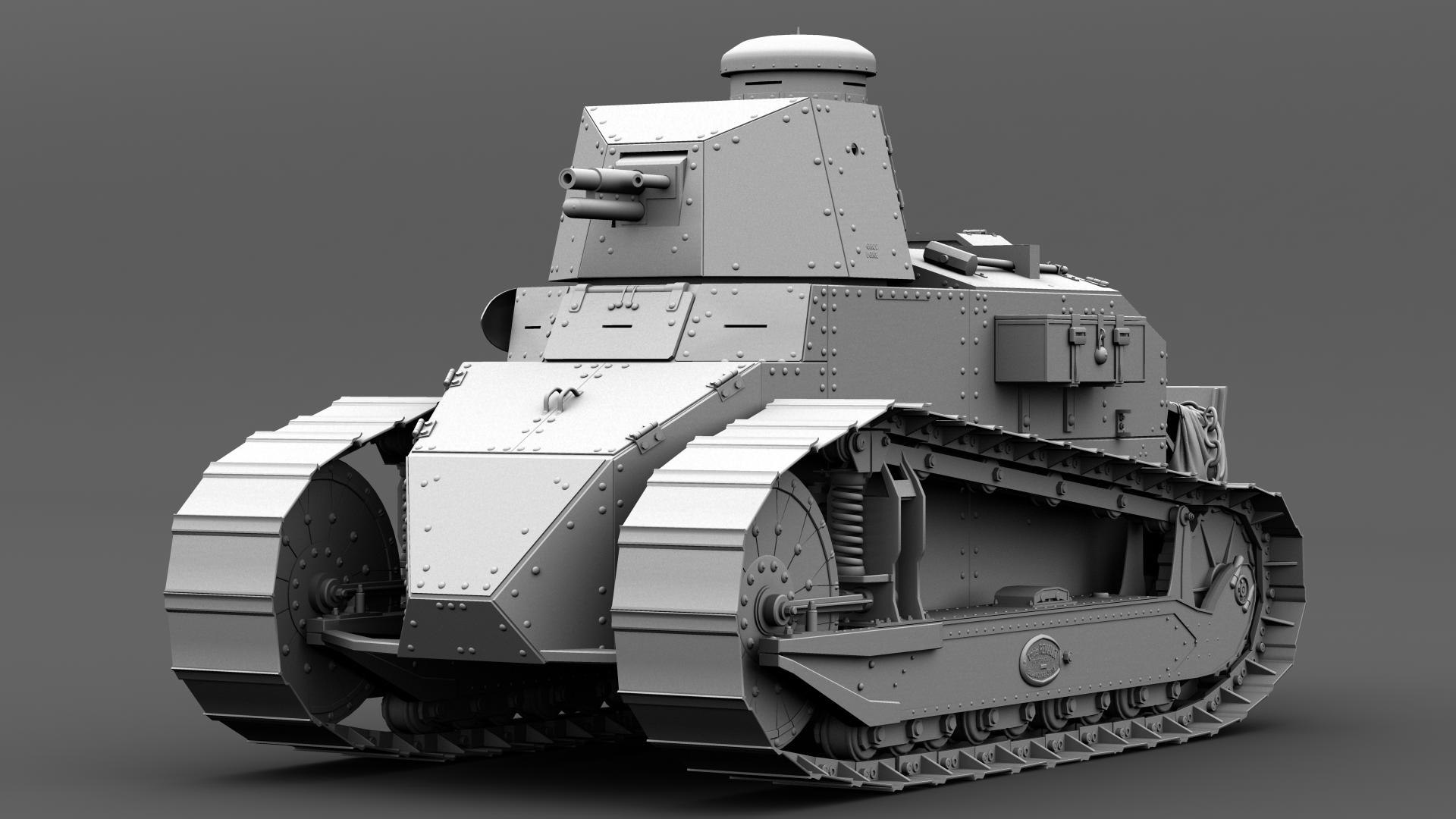 X Renault Ft17 Light Tank