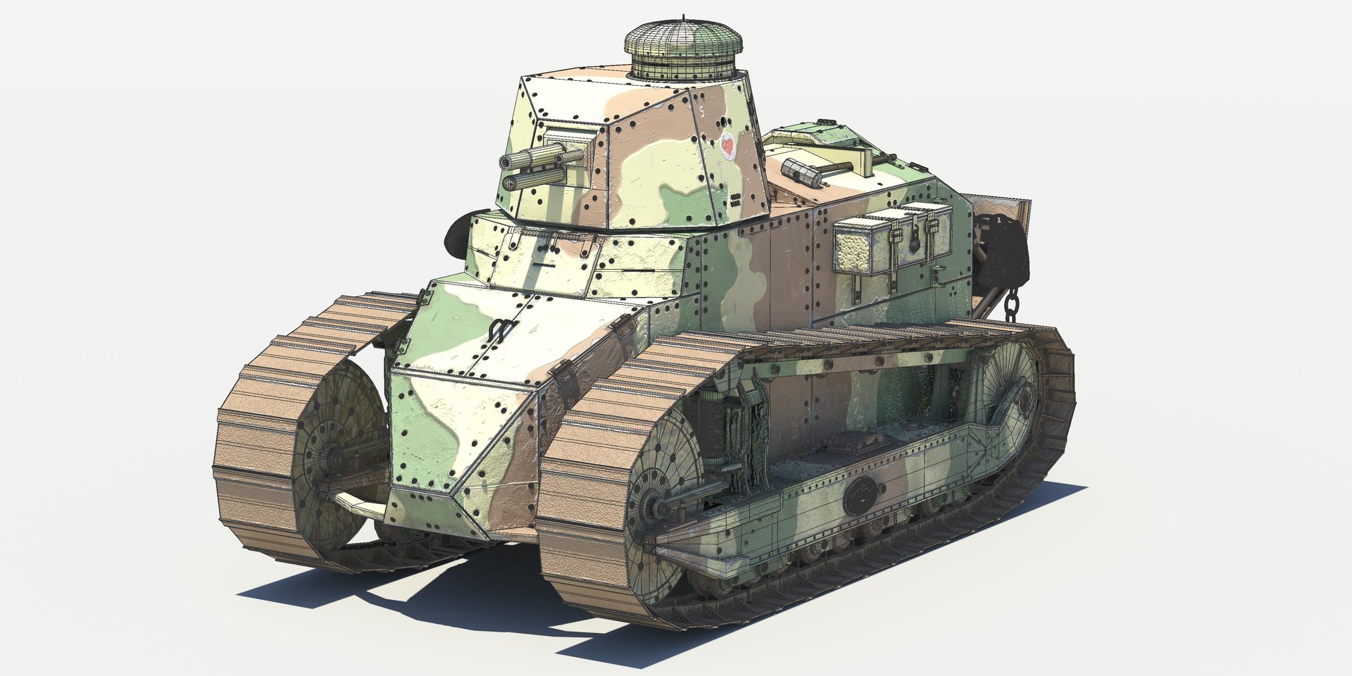 X Renault Ft17 Light Tank