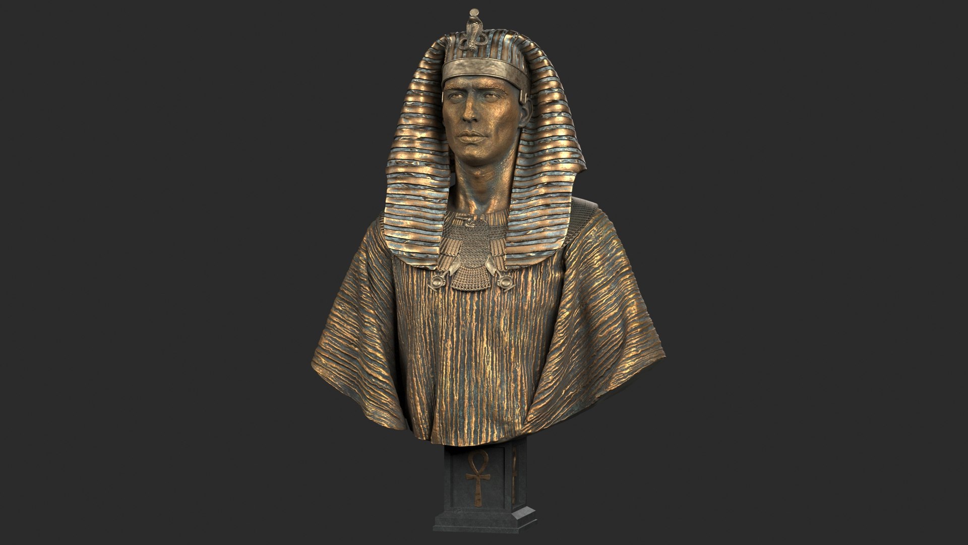 3D model pharaoh sculpture - TurboSquid 1284625