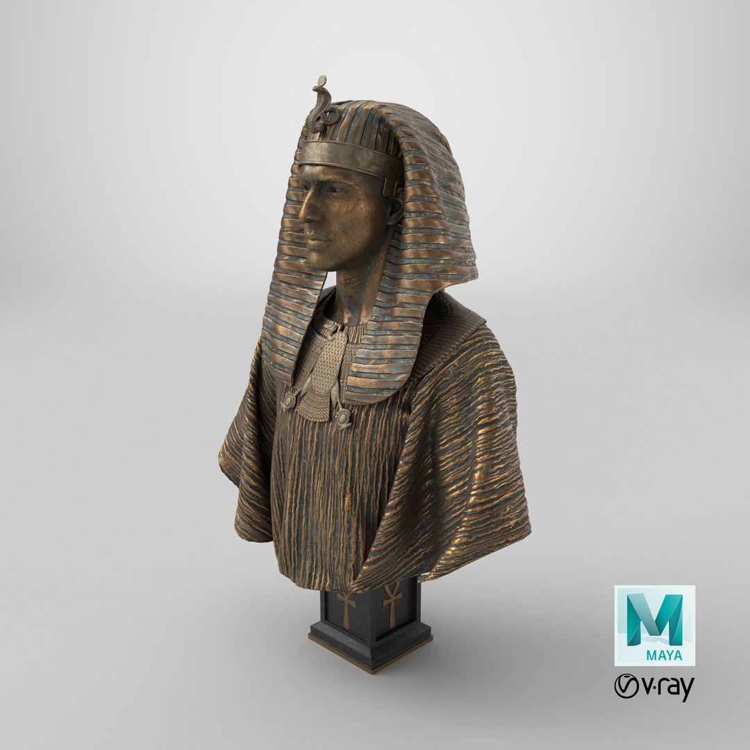 3D Model Pharaoh Sculpture - TurboSquid 1284625