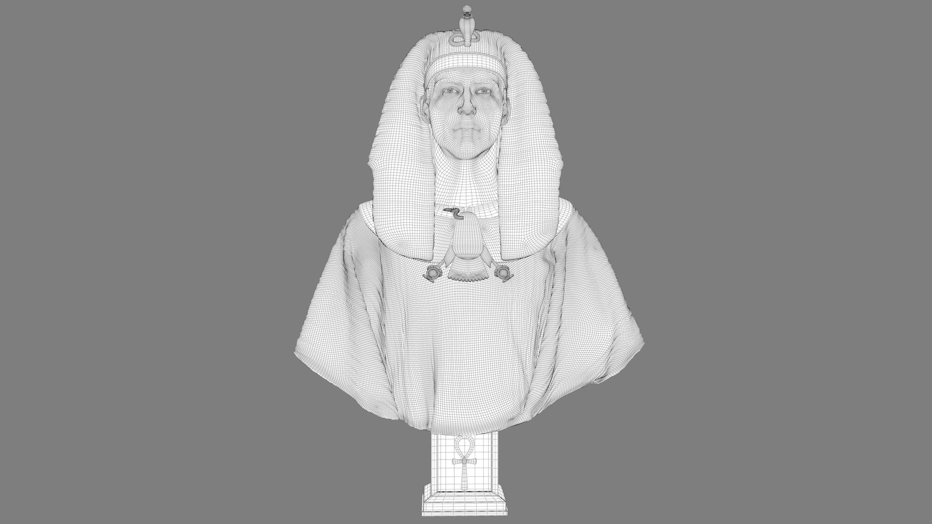 3D Model Pharaoh Sculpture - TurboSquid 1284625