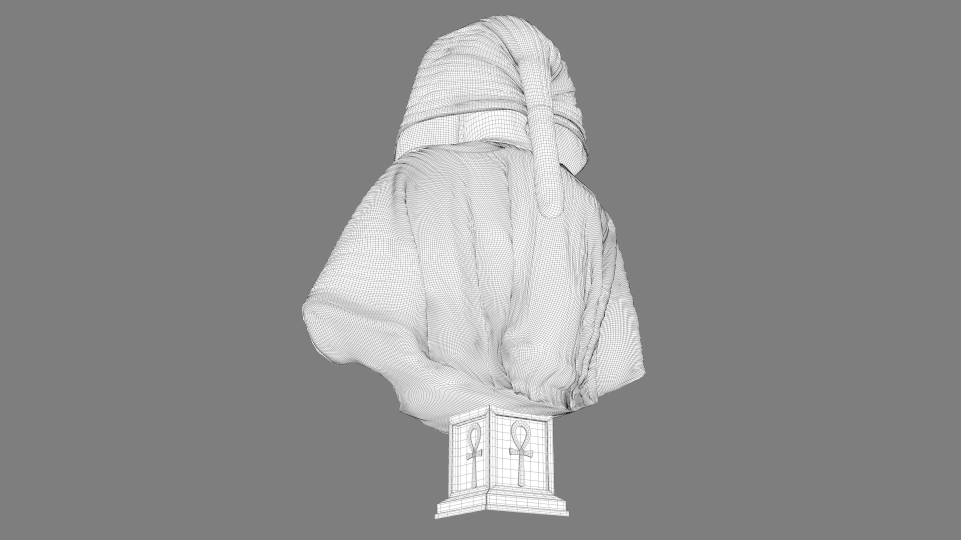 3D Model Pharaoh Sculpture - TurboSquid 1284625