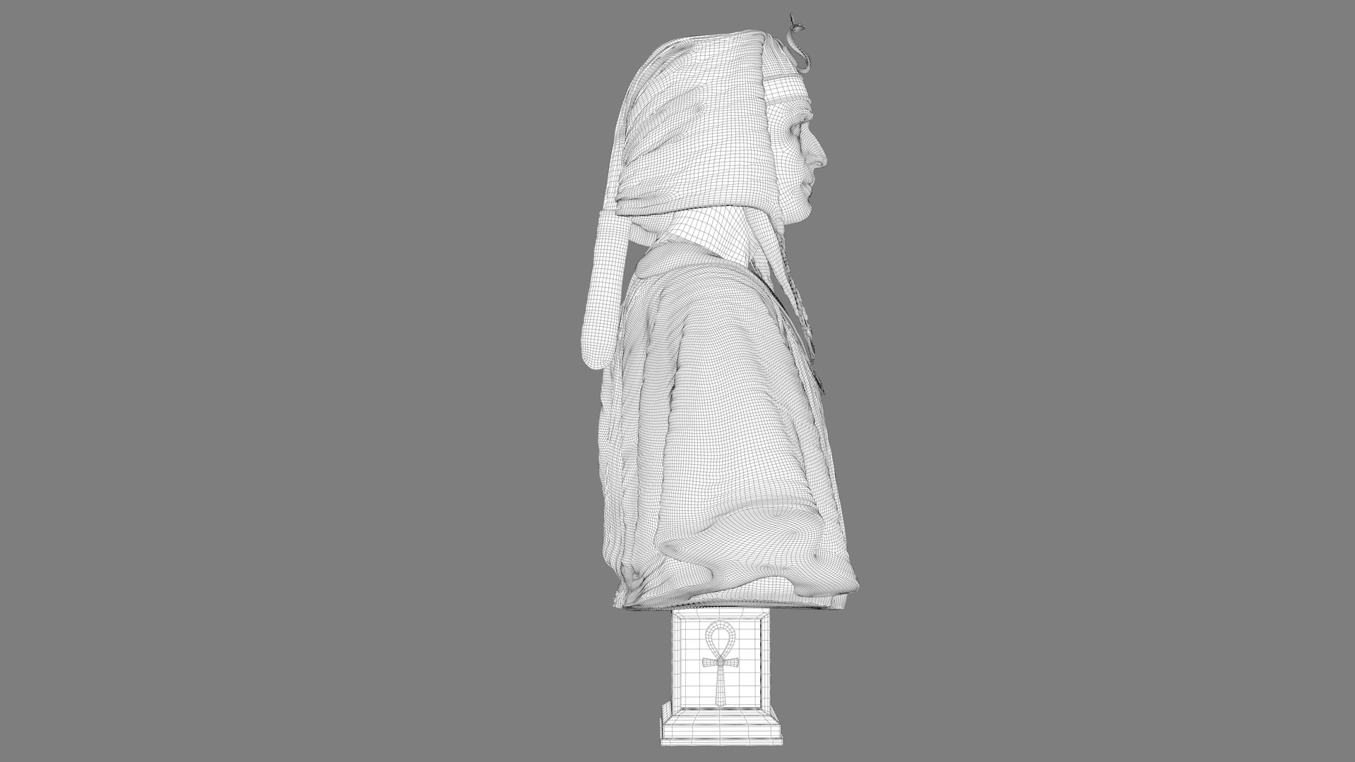 3D Model Pharaoh Sculpture - TurboSquid 1284625