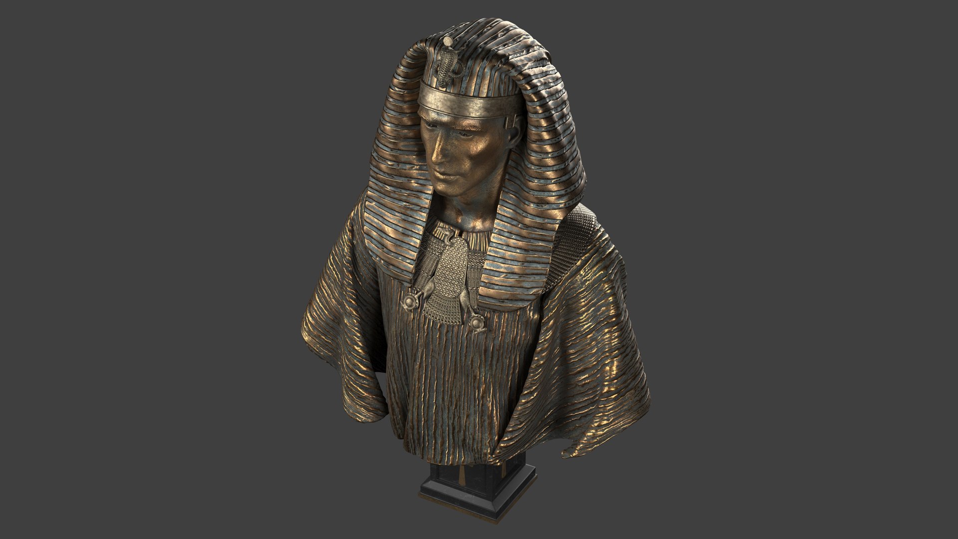 3D Model Pharaoh Sculpture - TurboSquid 1284625