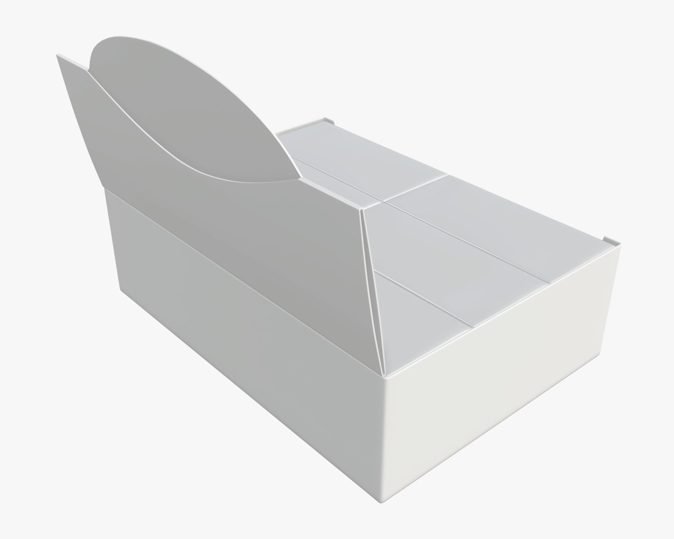 Waffle Wraps White 3D Model - TurboSquid 1439469