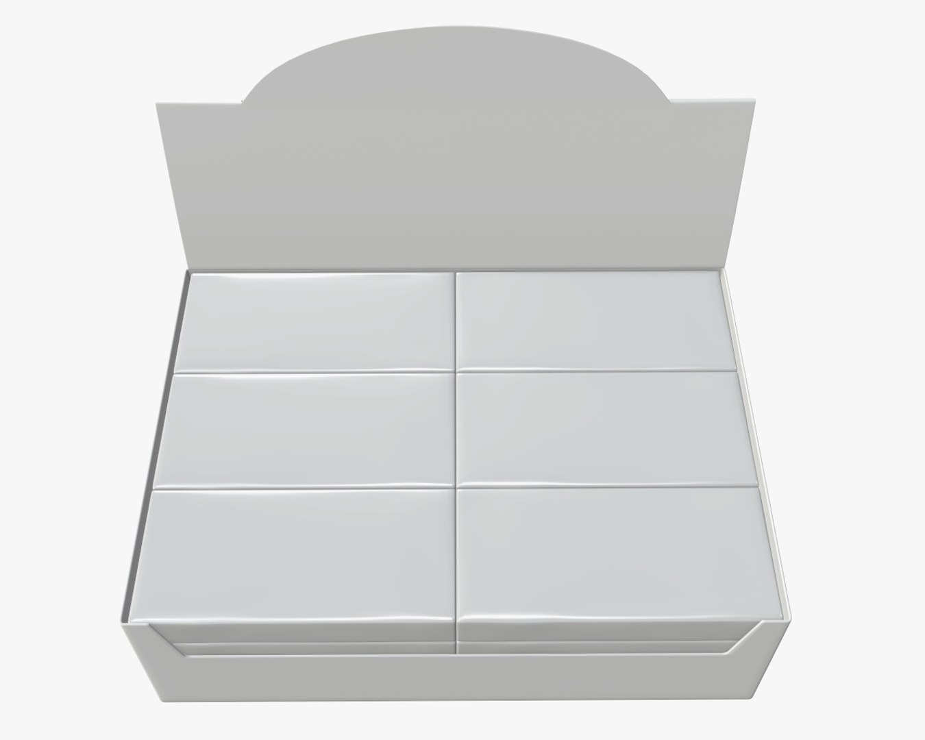 Waffle Wraps White 3D Model - TurboSquid 1439469