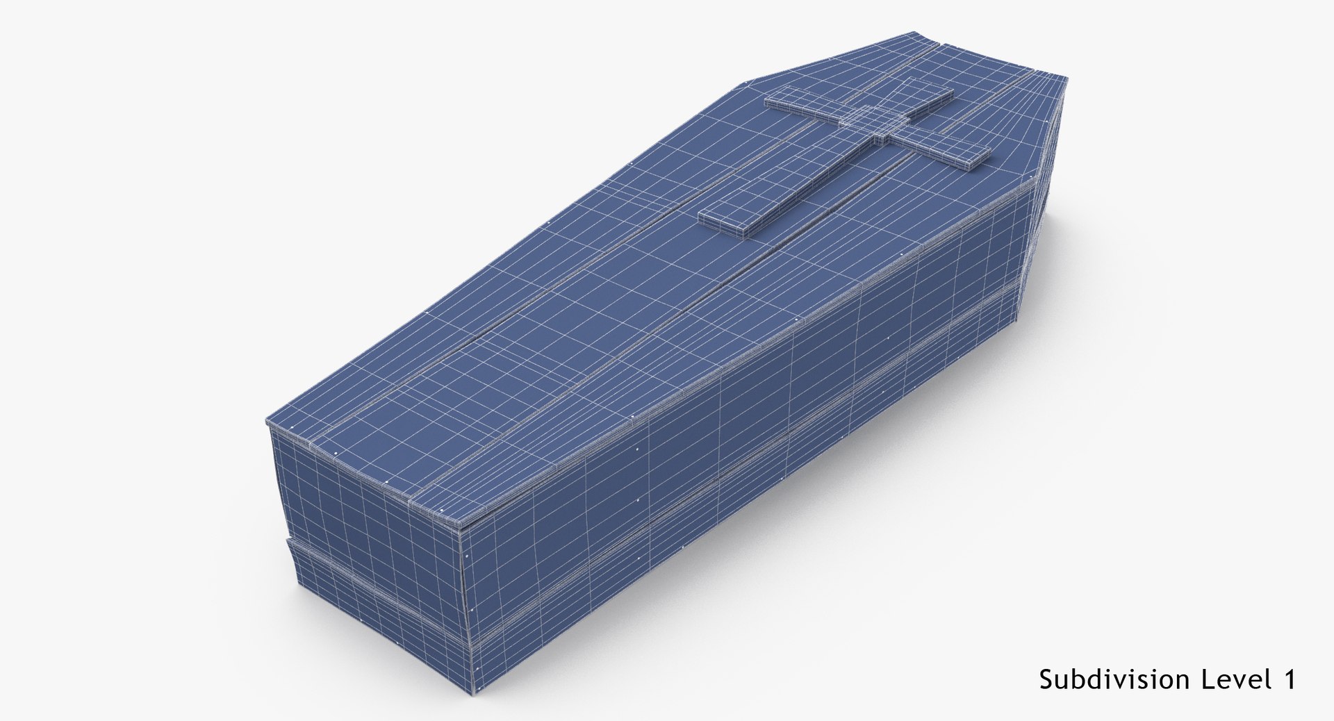 3d coffin 01 model