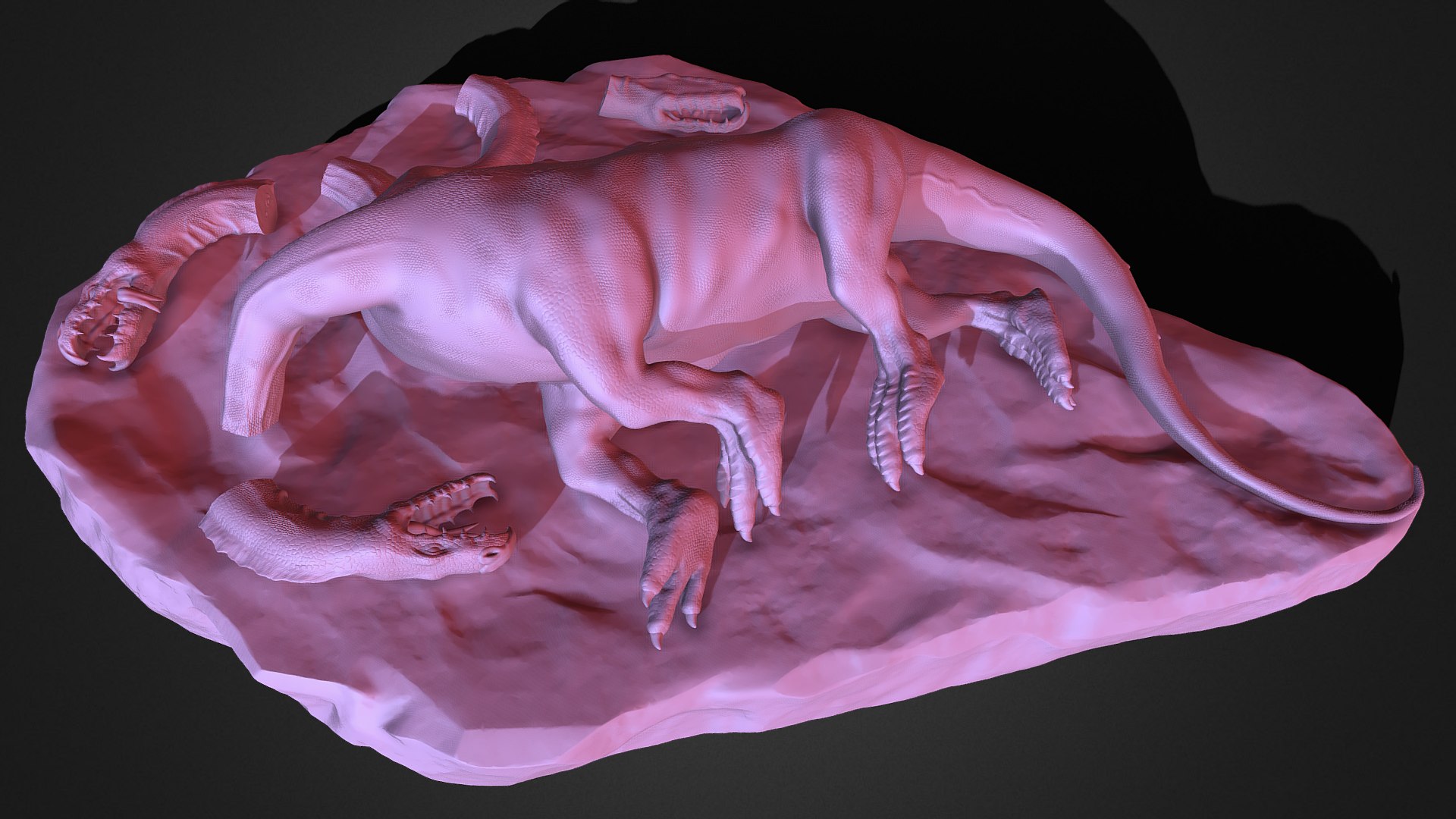 Dead Hydra 3D Model - TurboSquid 2088729