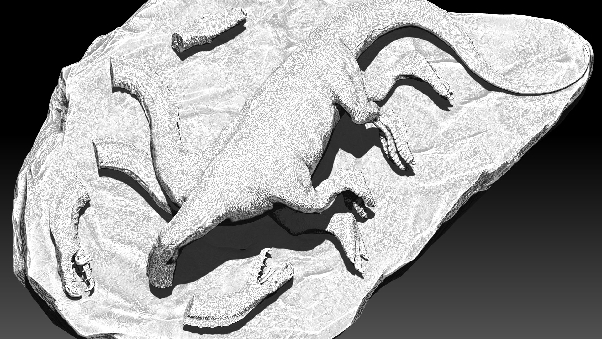 Dead Hydra 3D Model - TurboSquid 2088729