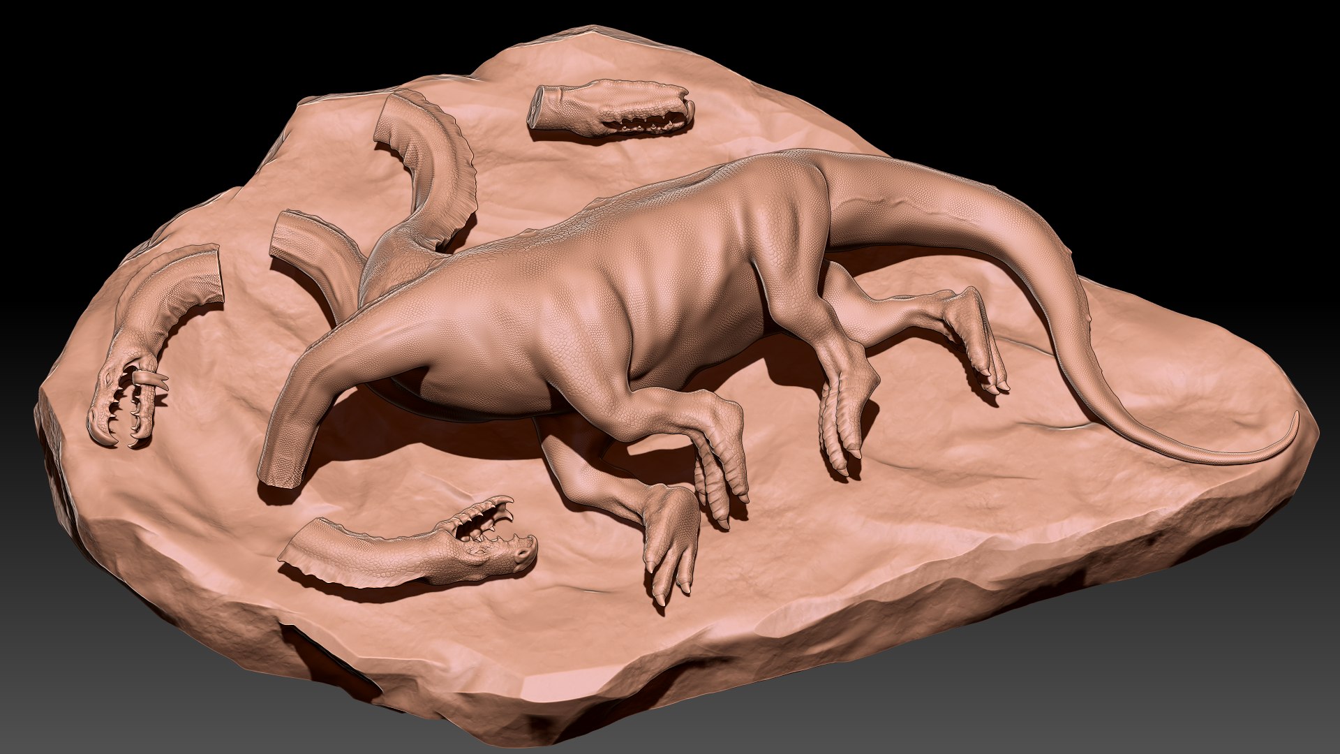 Dead Hydra 3D Model - TurboSquid 2088729