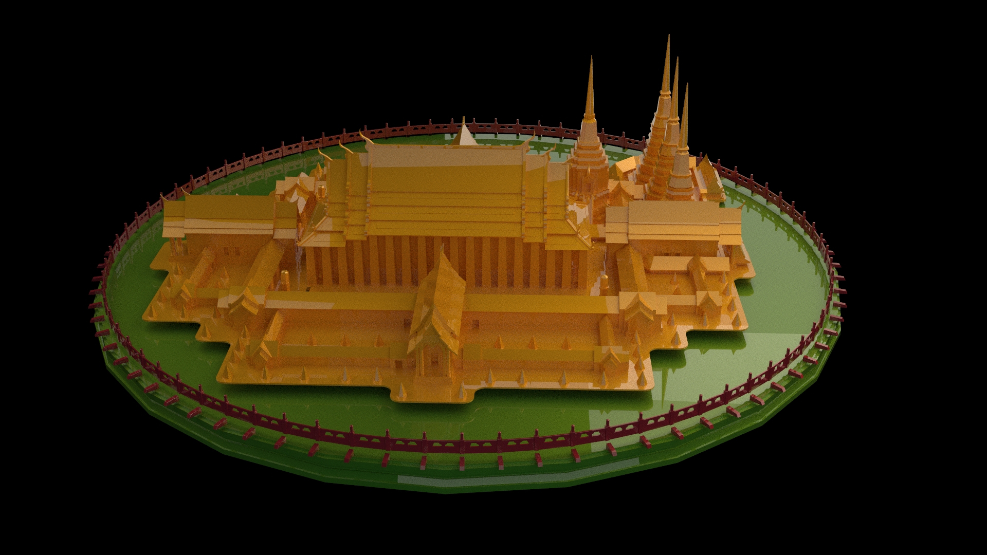 Chinese Ancient Temple Model - TurboSquid 2273962