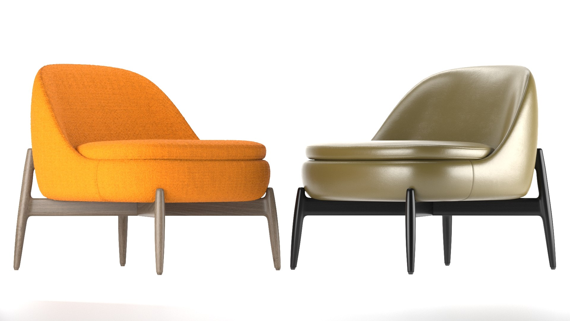 3D Minotti Armchair Sendai Model - TurboSquid 1990237