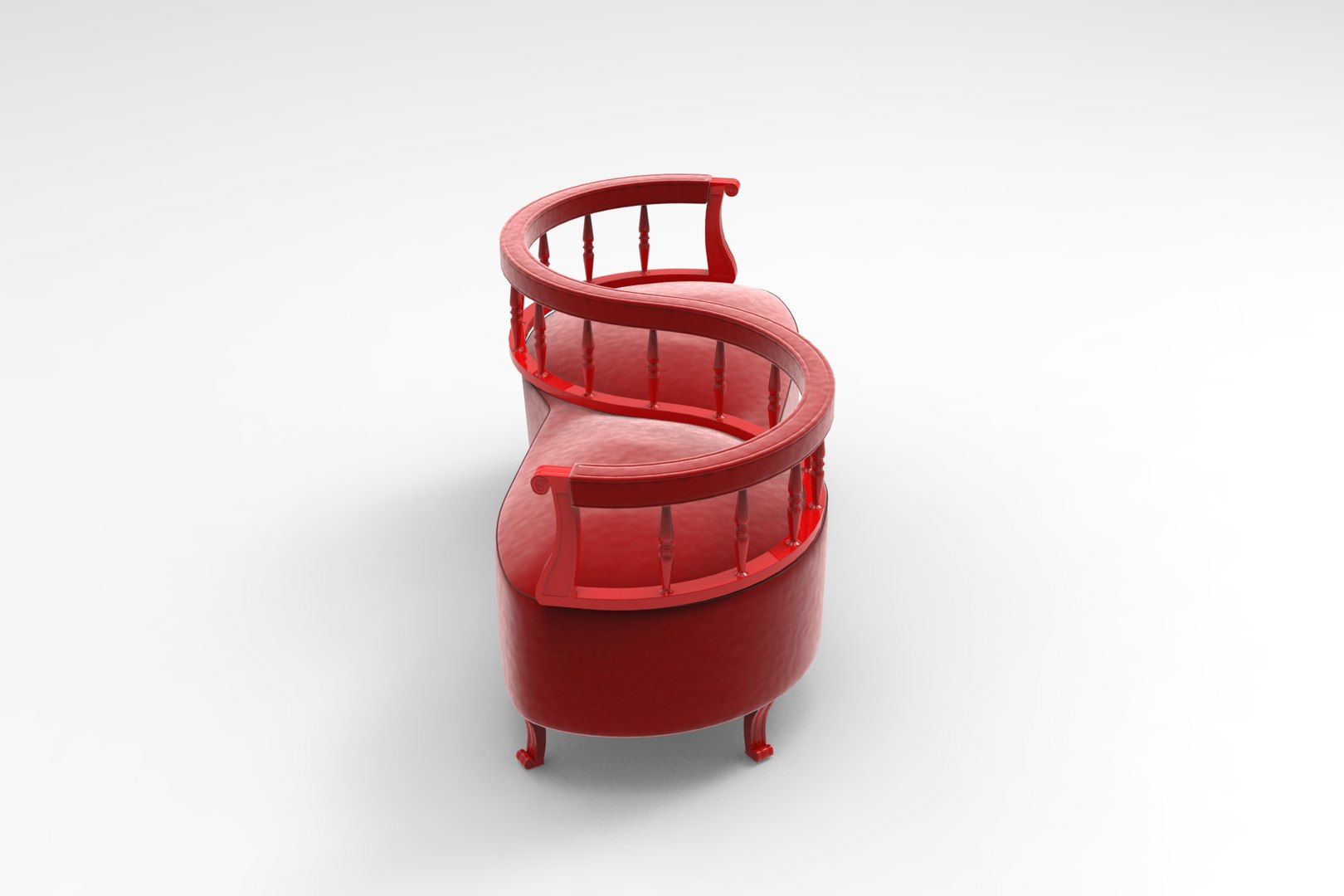 Conversation Sofa 3D Model - TurboSquid 1829368