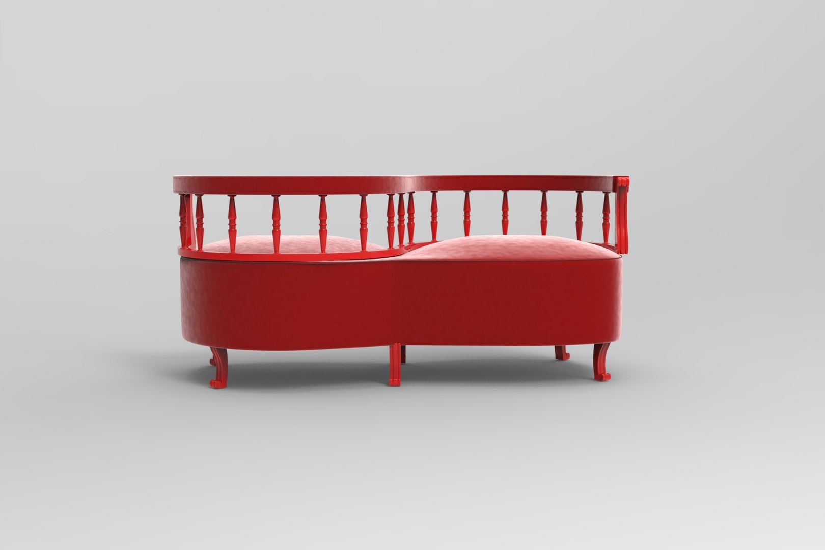 Conversation Sofa 3D Model - TurboSquid 1829368