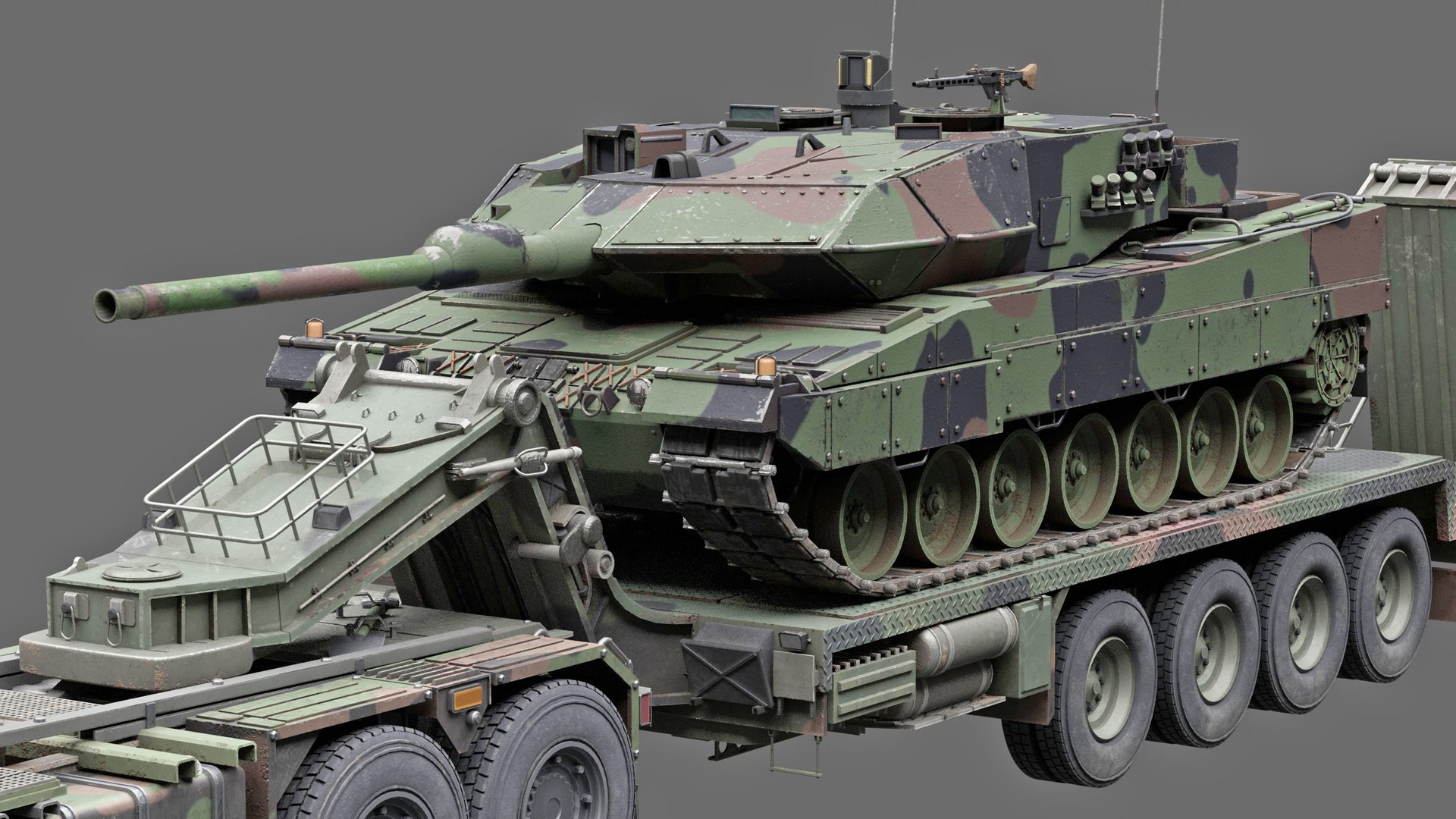 Rheinmetall HX81 Military Truck With Troller Tank 3D - TurboSquid 2243967