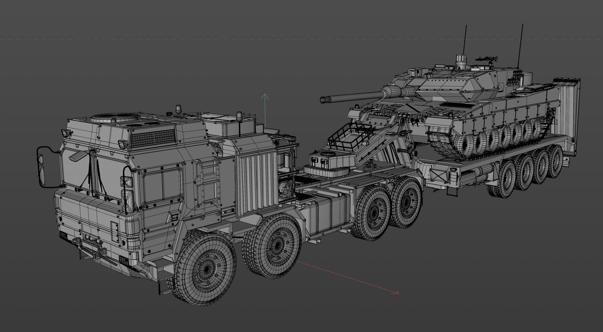 Rheinmetall HX81 Military Truck With Troller Tank 3D - TurboSquid 2243967
