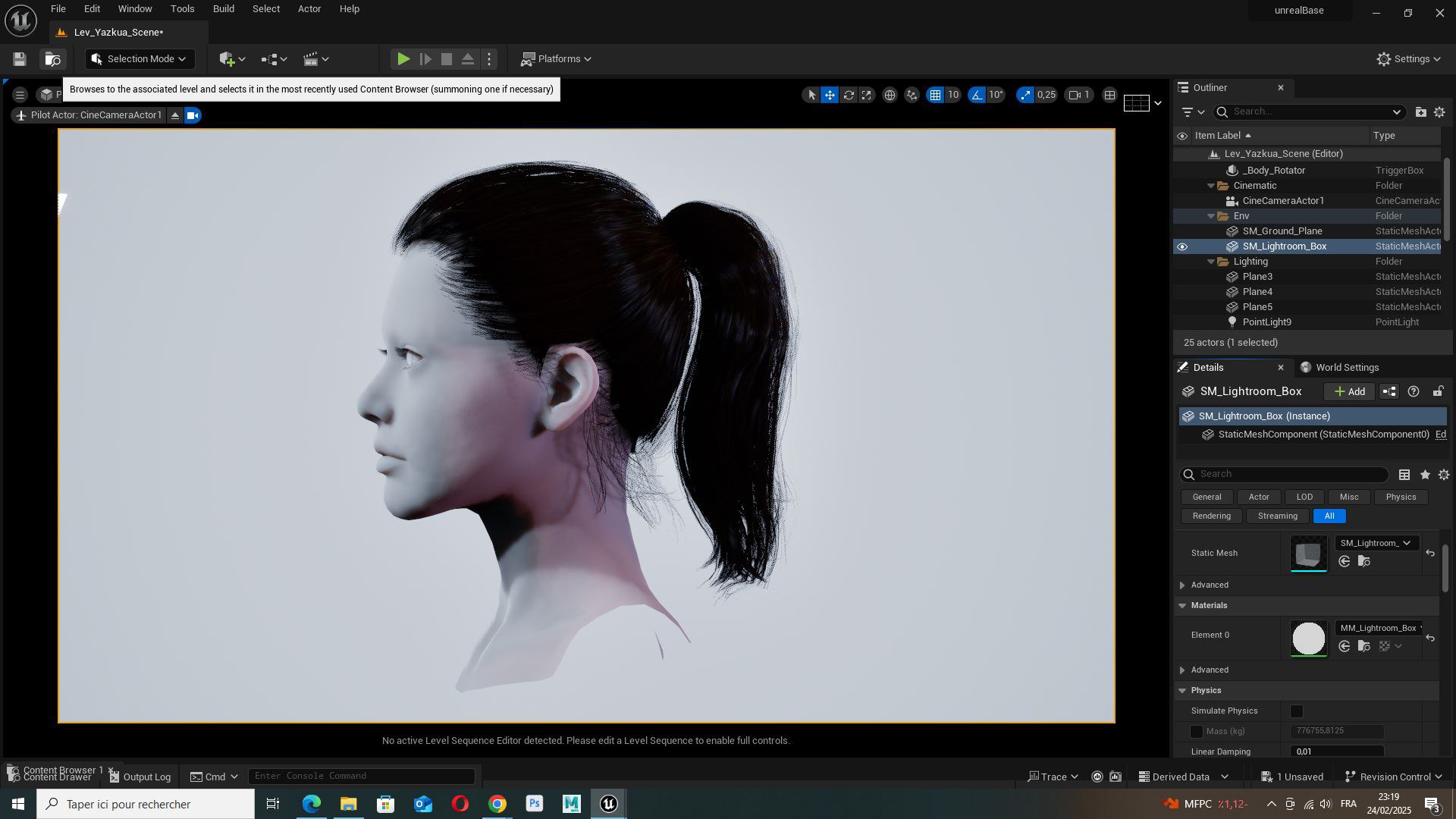 Free Game-Ready 3D Female Hair Realistic Ponytail Model 3D Model ...