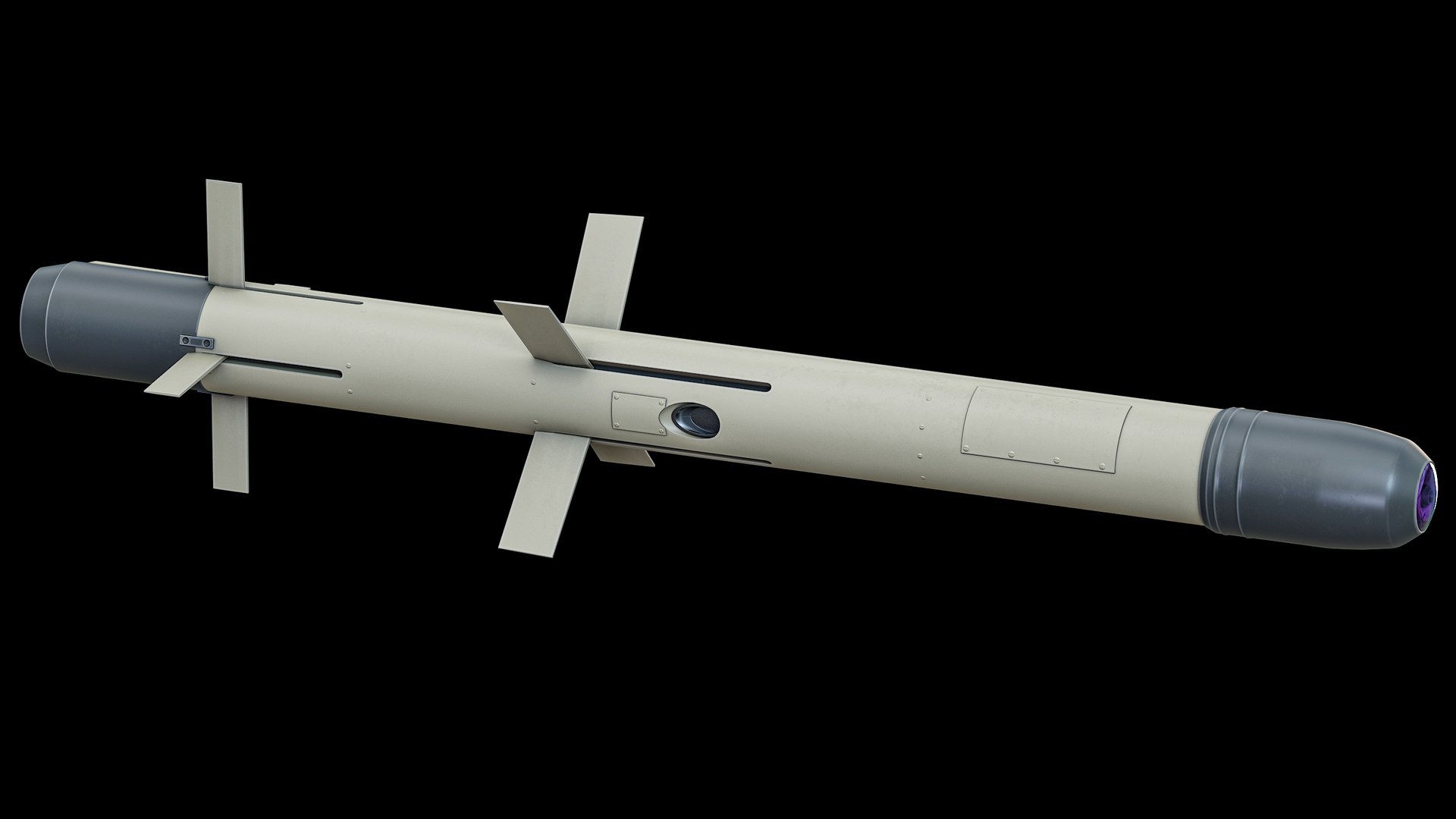 3D Spike ER2 Missile With The Helicopter Launcher PBR - TurboSquid 2319381